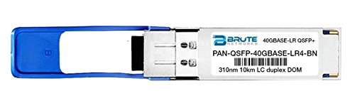 Brute Networks PAN-QSFP-40GBASE-LR4-BN - 40GBASE-LR 10km SMF 1310nm QSFP+ Transceiver (Compatible with OEM PN# PAN-QSFP-40GBASE-LR4)