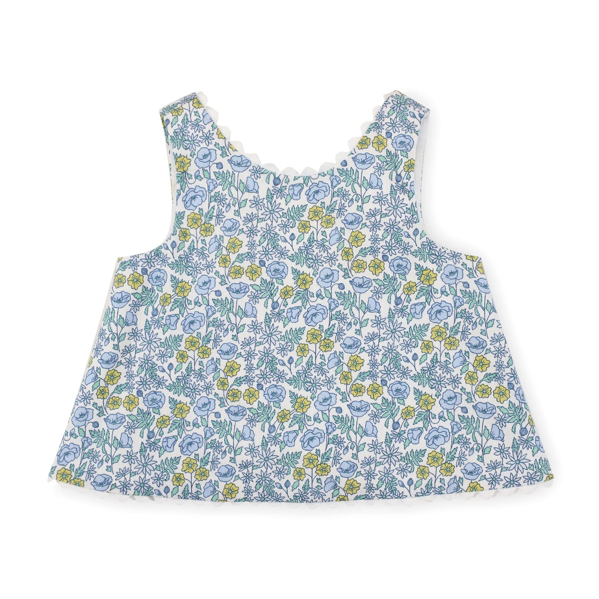 Hope & Henry Layette Baby Girl Woven Swing Top and Ruffle Bloomer 2-Piece Set