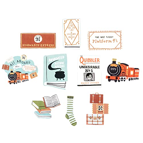 Conquest Journals Harry Potter Whimsical Magical World Sticker Pack, Set of 50 Unique Images, Officially Licensed, Waterproof, UV and Scratch Resistant, Great for All Your Gadgets