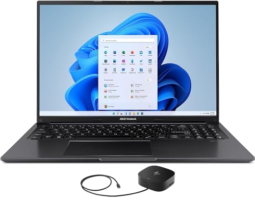 ASUS Vivobook 16X Home & Business Laptop (Intel i7-13700H 14-Core, 40GB RAM, 2TB PCIe SSD, Intel Iris Xe, 16.0" 60 Hz Wide UXGA (1920x1200), WiFi, Bluetooth, Win 11 Home) with G2 Universal Dock
