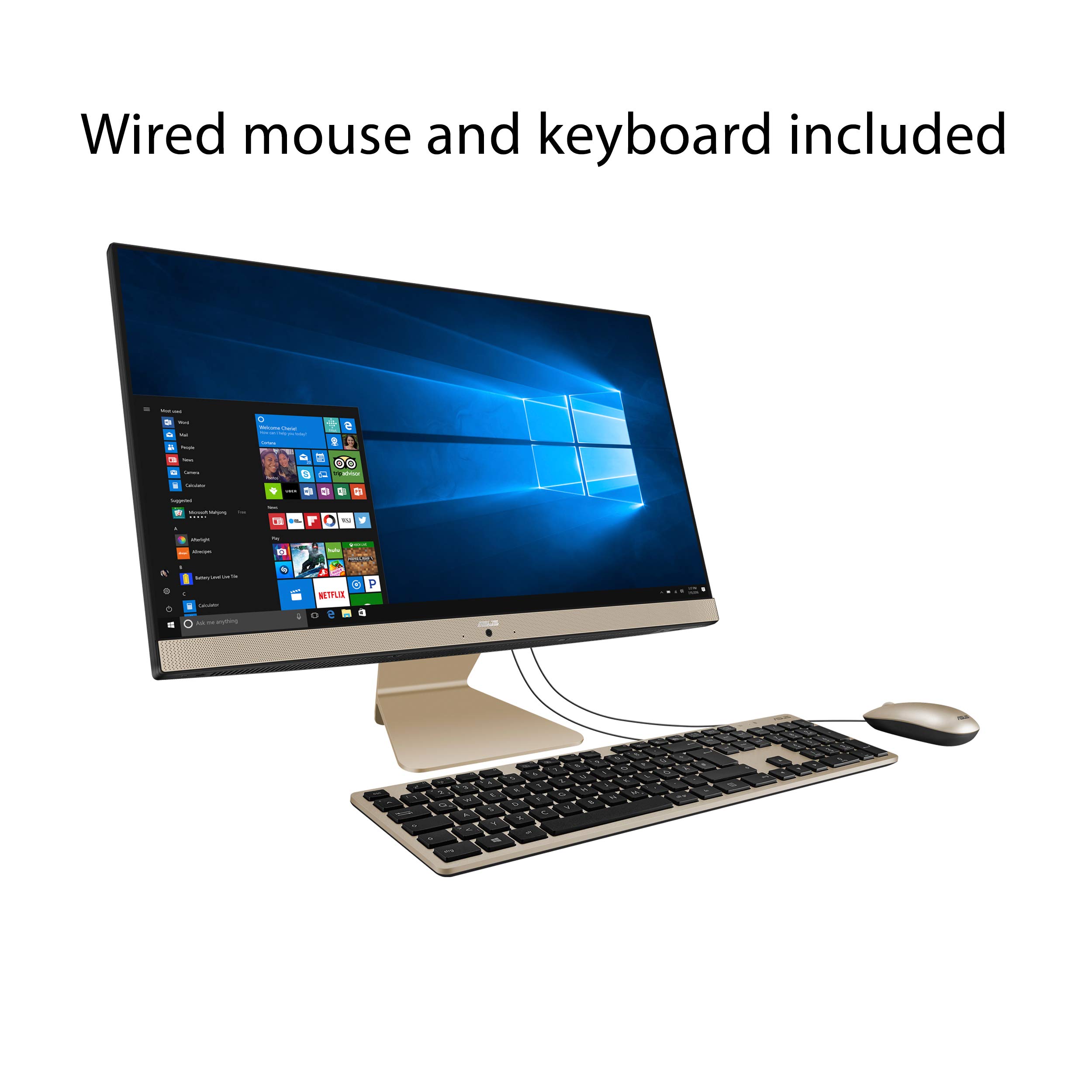 ASUS AiO All-in-One Desktop PC, 23.8β FHD Anti-glare Display, AMD Ryzen 3 3250U Processor, 8GB DDR4 RAM, 512GB PCIe SSD, Windows 10 Home, Kensington Lock, V241DA-DB301 (Renewed)