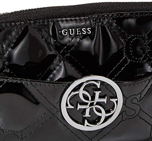 GUESS Kamryn Qltd Ptnt Lrge Zp Arnd, Black