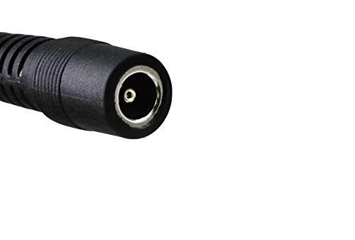 CERRXIAN 60cm 14AWG DC 5.5mm x 2.1mm Female to SAE 2 Pin Quick Disconnect Wire Harness Extension Cable for Portable Powers, Motorcycle Solar Panel Charger (F Black)