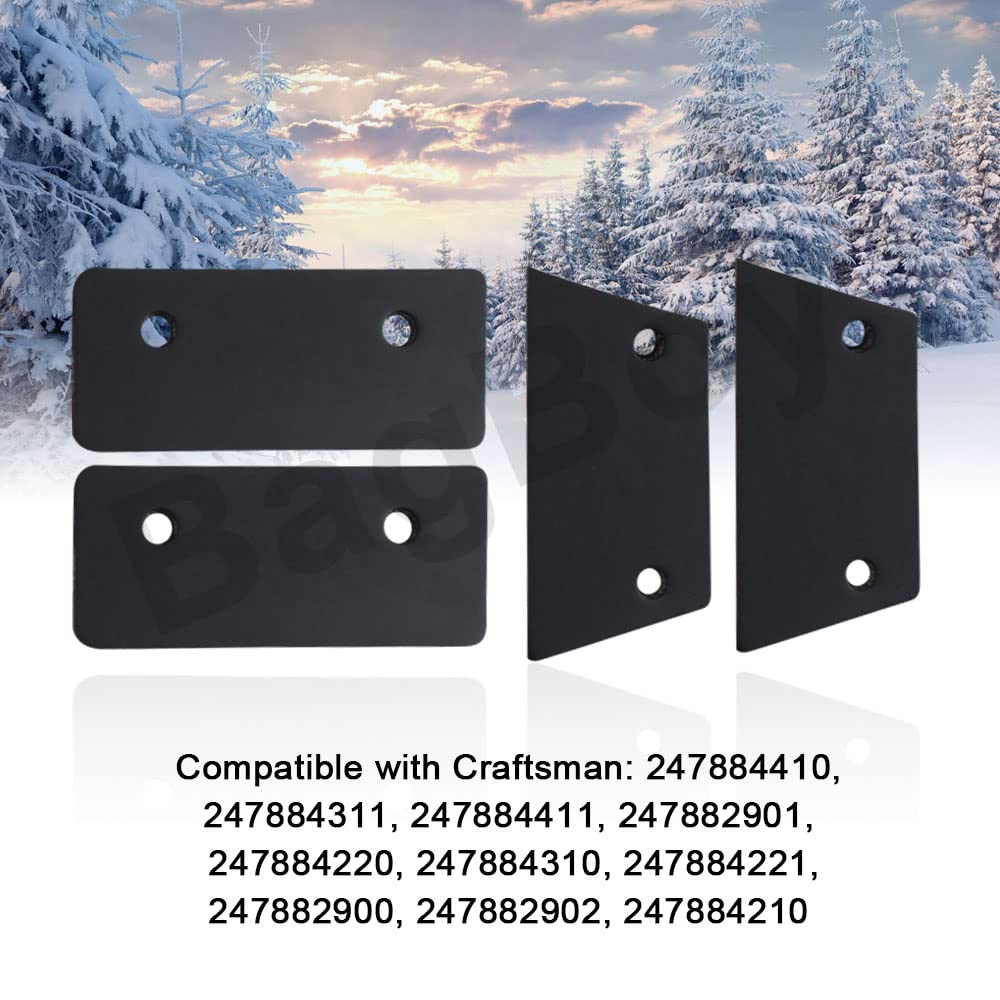 Braveboy 731-0782 Snow Thrower Paddle Set, Compatible with MTD 753-0613 731-0782 731-0781 731-0780 & More - 2005 and Earlier, for Two-Cycle Single Stage Snow Throwers