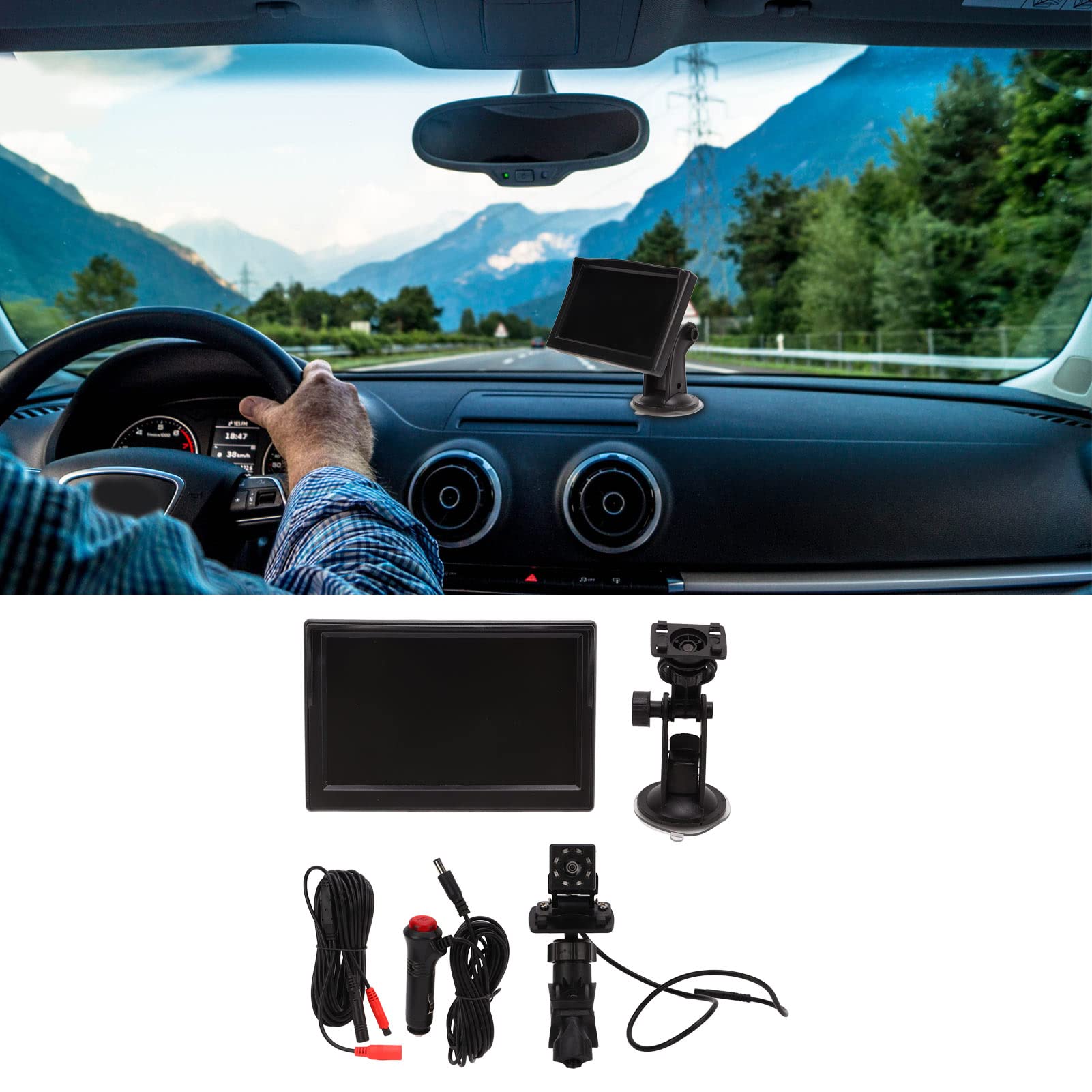 Baby Car Monitor Stable Flexible Baby Car Recorder for Truck