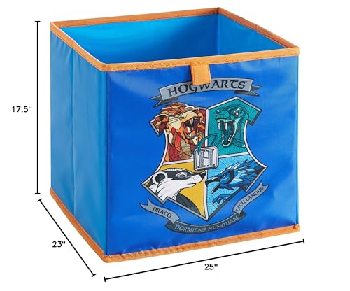 Harry Potter Collapsible Storage Cubby Unit and Bookshelf with 3 Collapsible Cubes
