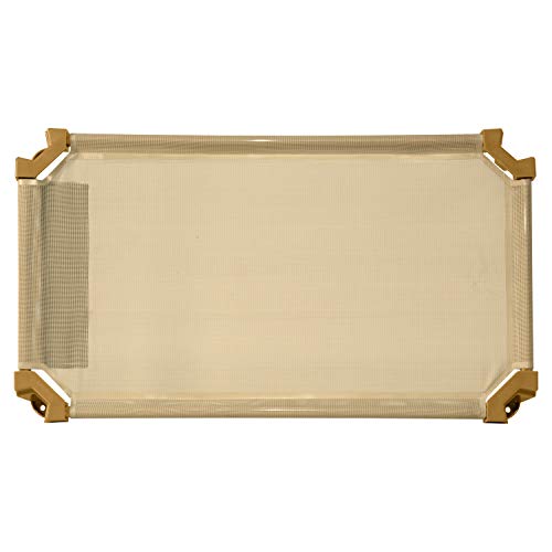 Wood Designs Stackable Toddler Cots for Daycare with Sheets, 40"L x 23"W, Heavy Duty Naptime/Sleeping Cots [Set of 6), Tan, Ready-to-Assemble [Greenguard Gold Certified] (WD87830TN)