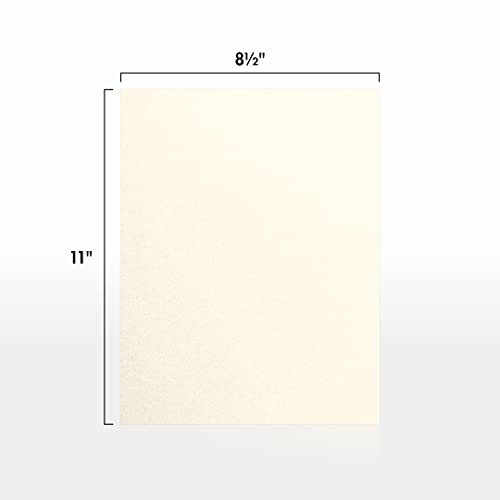 LUXPaper 8.5" x 11" Cardstock | Letter Size | Champagne Metallic | 105lb. Cover (192lb. Text) | 50 Qty