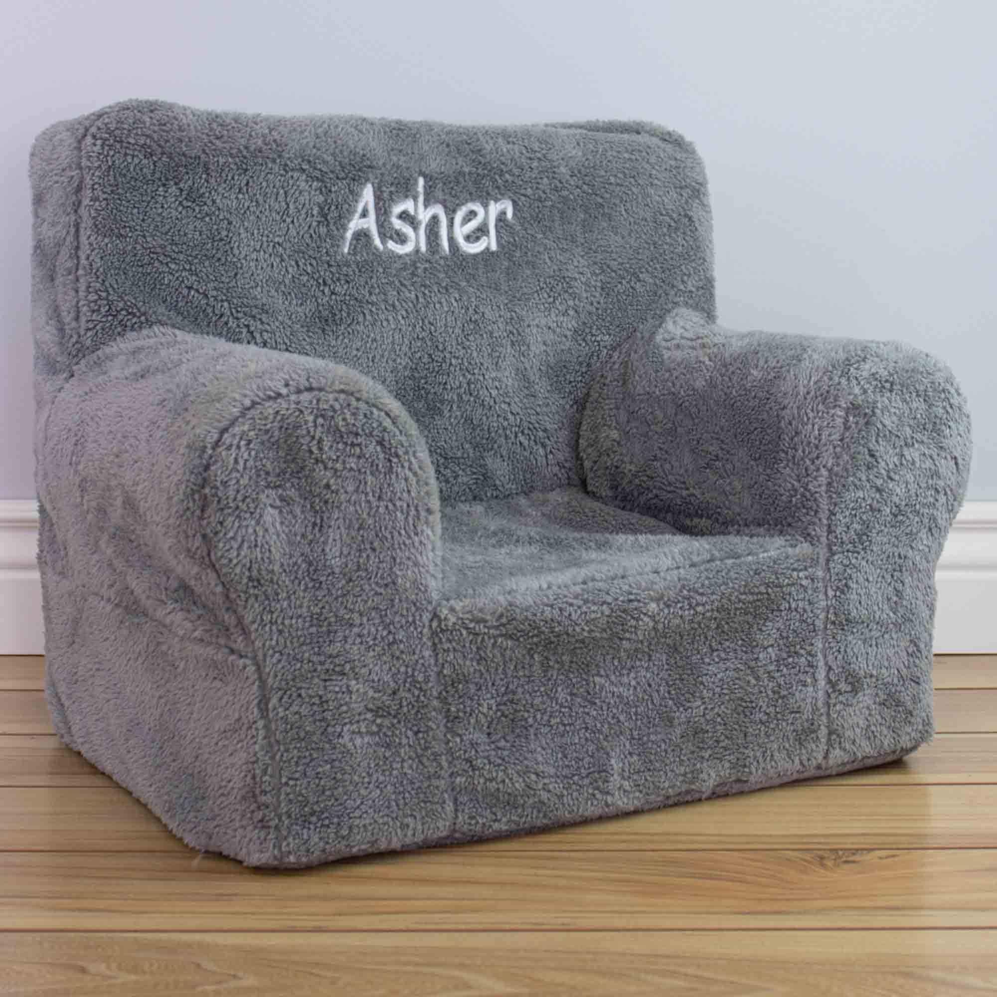 DIBSIES Personalized Creative Wonders Toddler Chair - Ages 1.5 to 4 Years Old (Blue with White Piping)