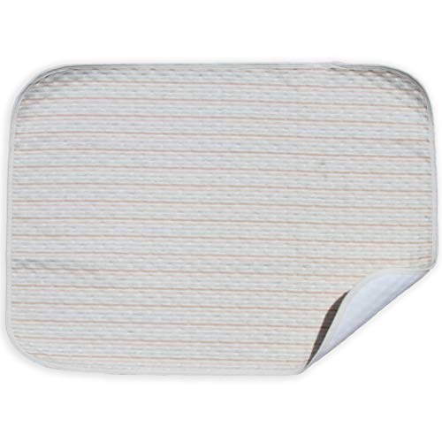 Baby Portable Changing Pad | Natural Waterproof Colored Cotton - Breathable TPU Bamboo