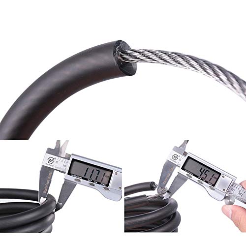 Bicycle Lock Bike Bicycle Letters Code Lock Steel Wire Security Anti Theft Bicycle Cable Lock Road Motorcycle Bicycle Accessories-.m Bike Lock (Color : 1.5m) (Color : 1.8m)