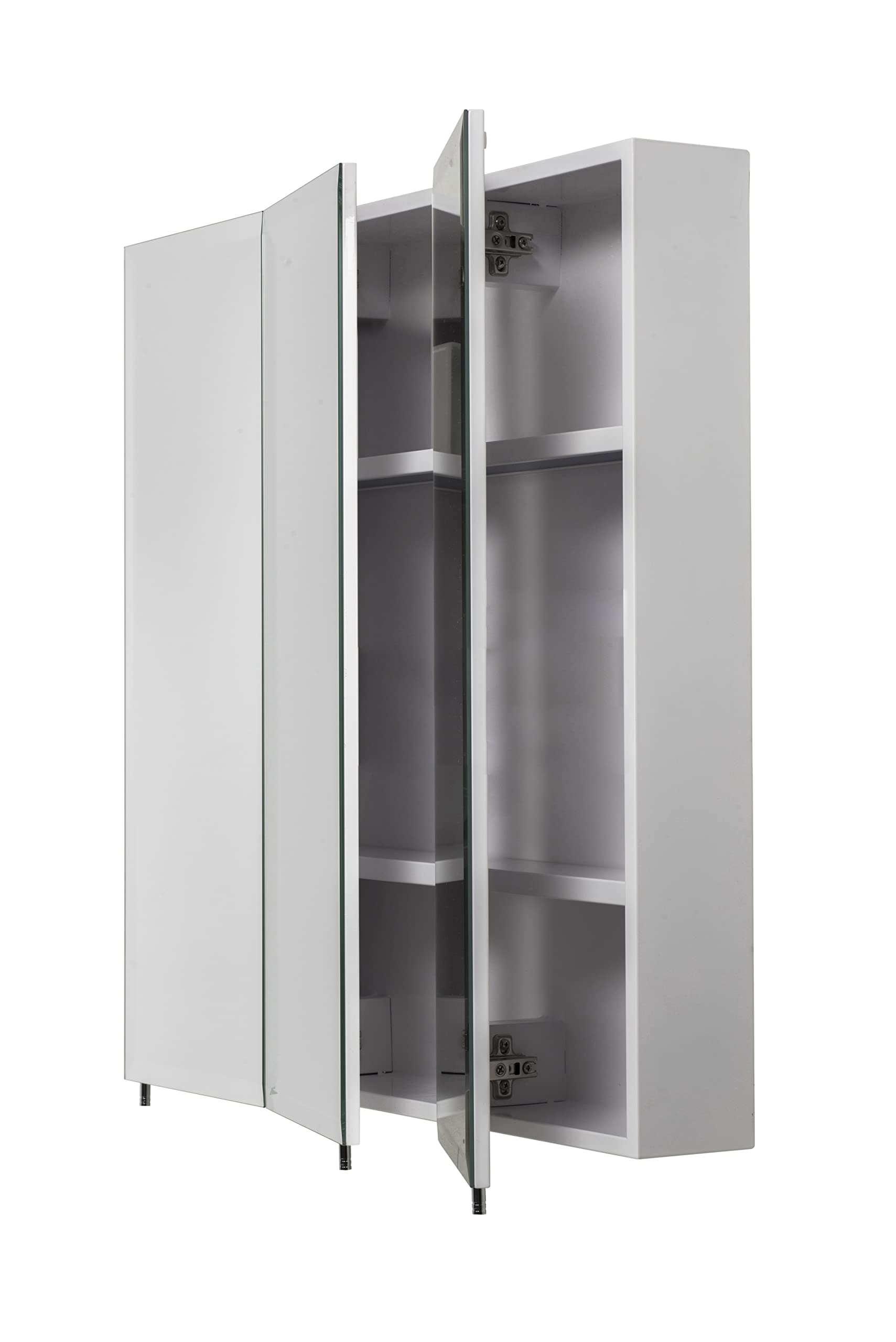 Croydex Heacham 30-Inch x 30-Inch Triple Door Tri-View Cabinet with Hang 'N' Lock Fitting System