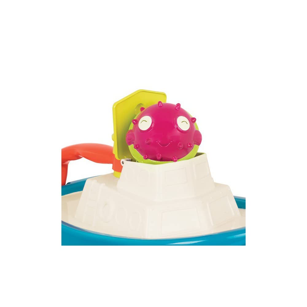 B. toys- Off the Hook- Water Play Bath & Beach Toy Boat with Squirting Toys & Hidden Storage Compartment- Baby Toys β 6 Months