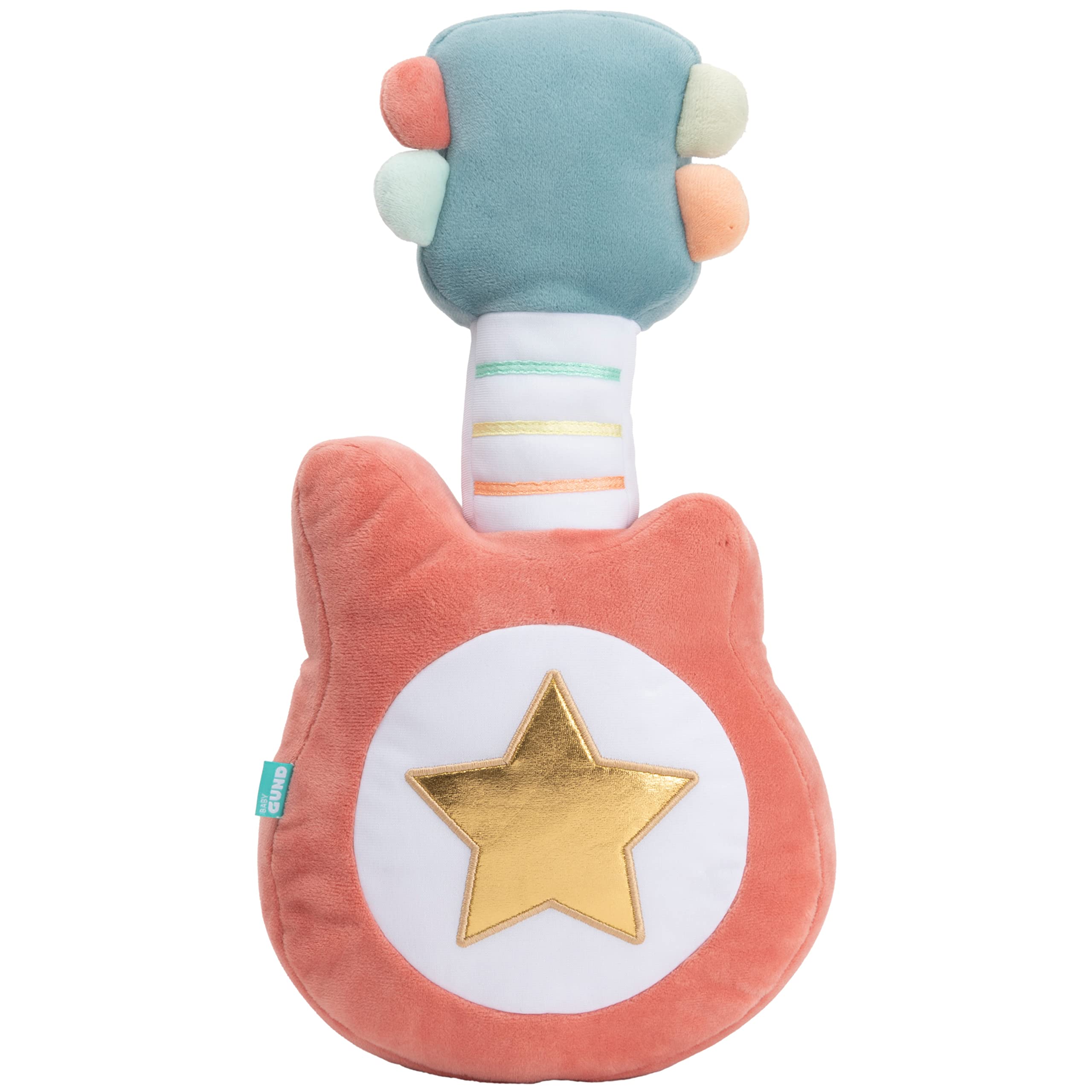 GUND Baby My First Guitar Lights and Sounds Musical Stuffed Plush Toy, 14"