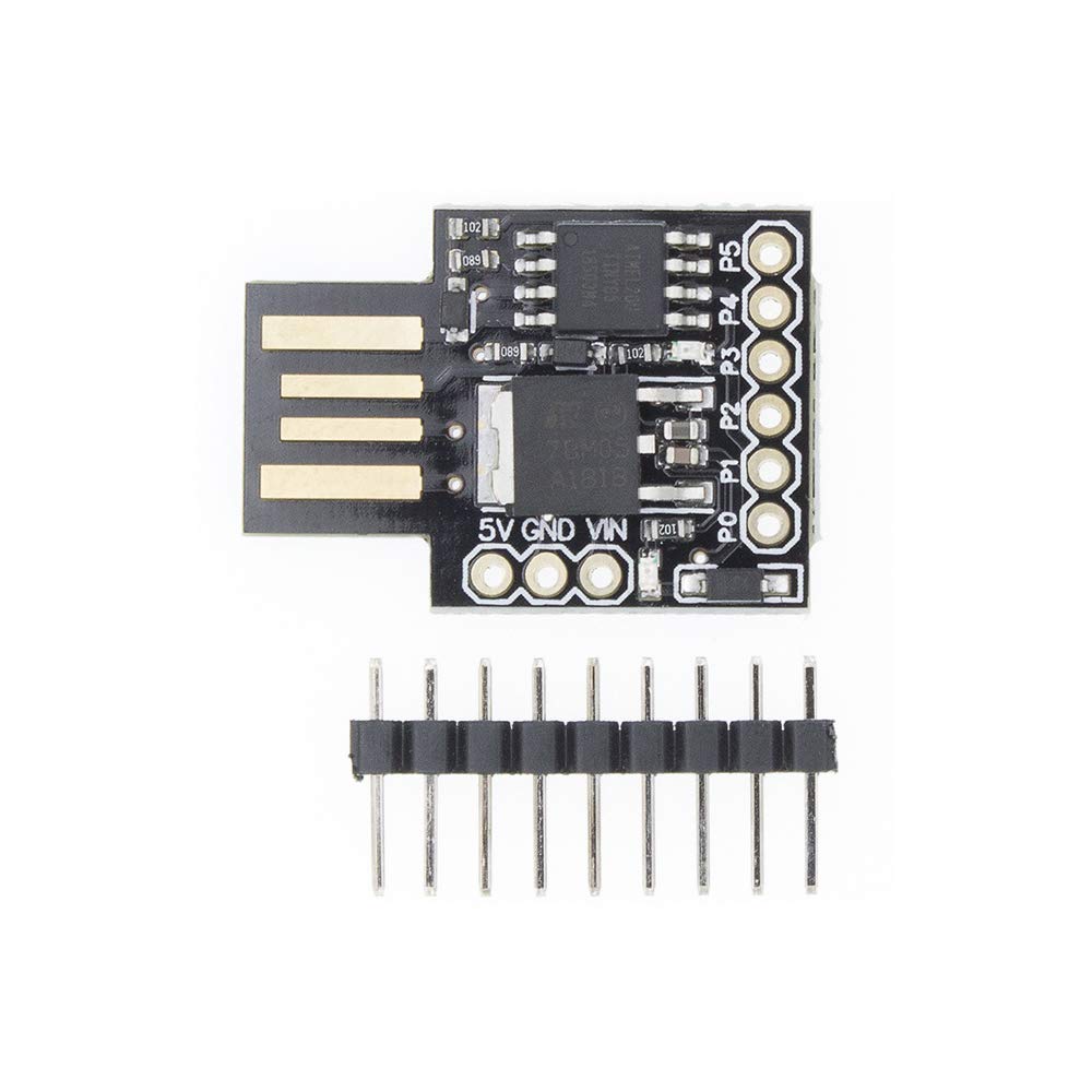 Blue/Black TINY85 Digispark Kickstarter Micro Development Board ATTINY85 Module for IIC I2C USB,Black-USB