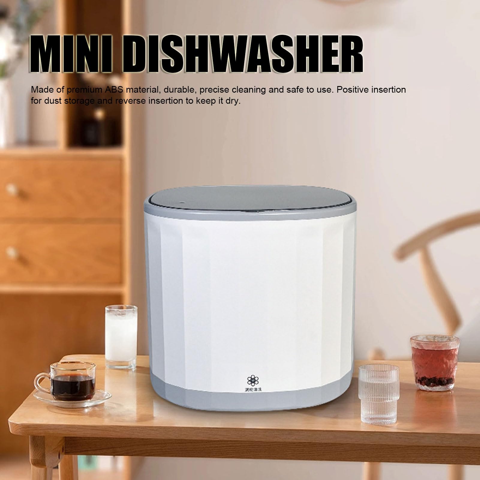 Portable Mini Dishwasher USB Rechargeable Premium ABS Material, Powerful Performance, Suitable for Home and Office Use