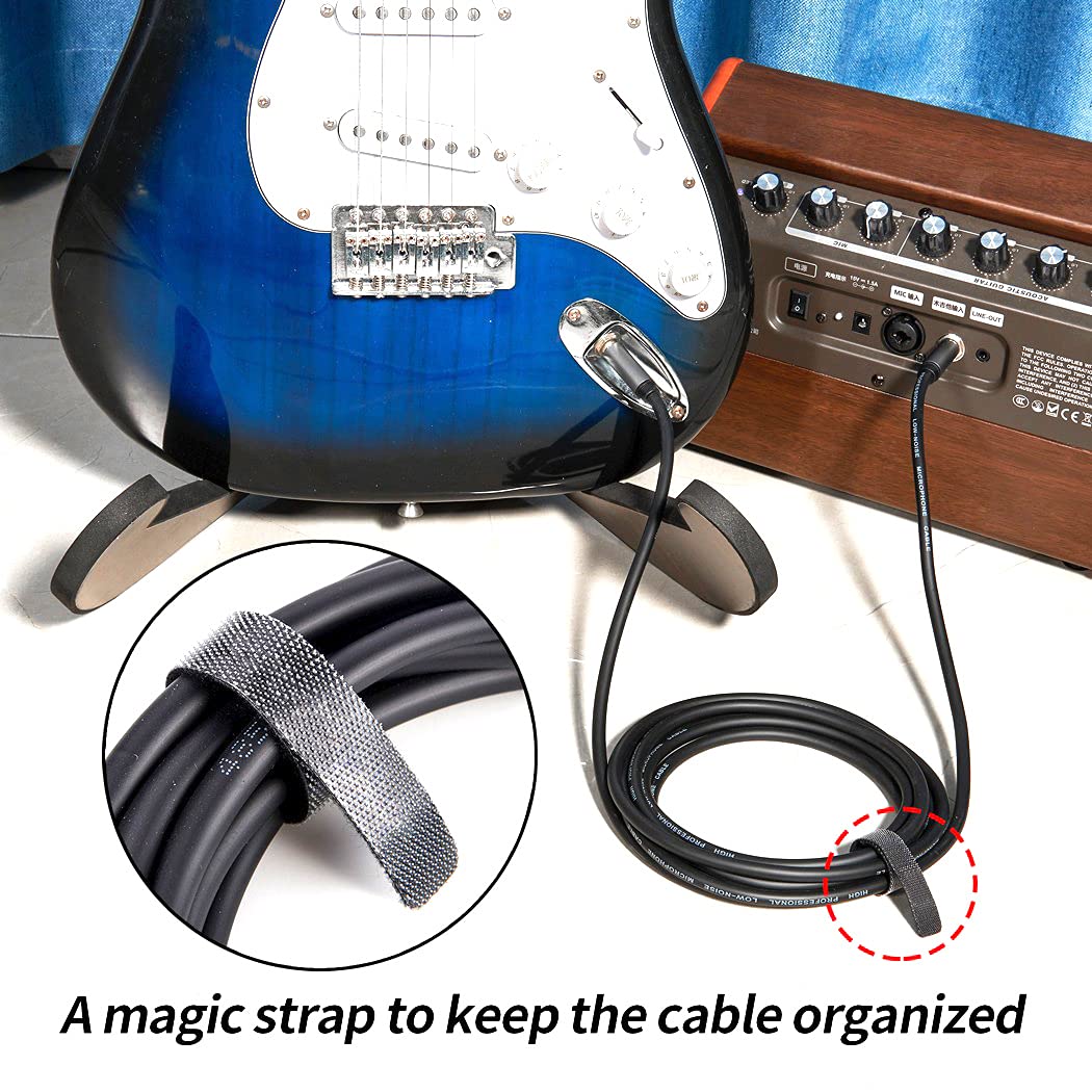 ARLX Guitar Cable 6.5 Feet Professional Guitar Amp Cord 1/4 inch Instrument Cable, Electric Bass Guitar Cable