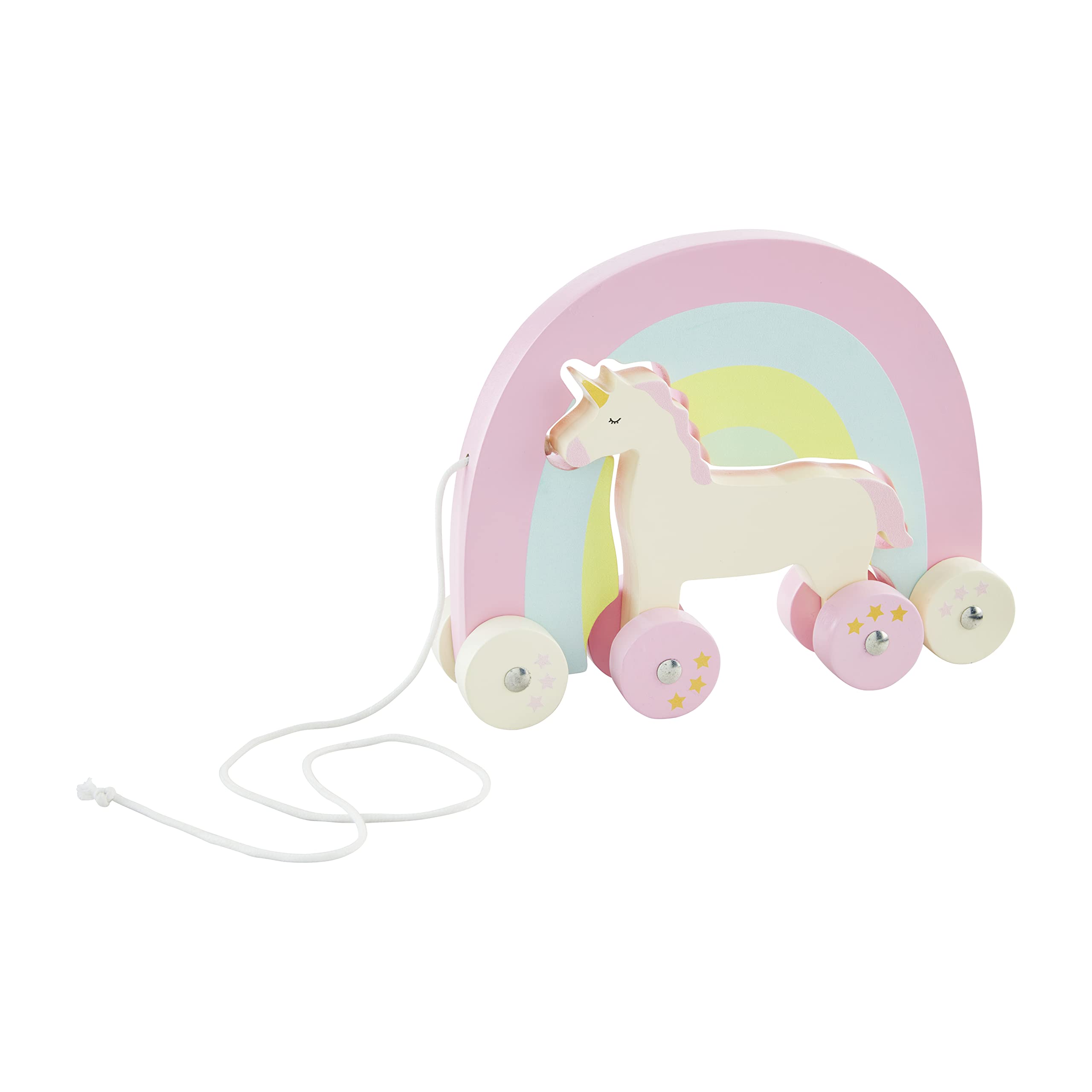Mud Pie Children's Pull Toy, Rainbow