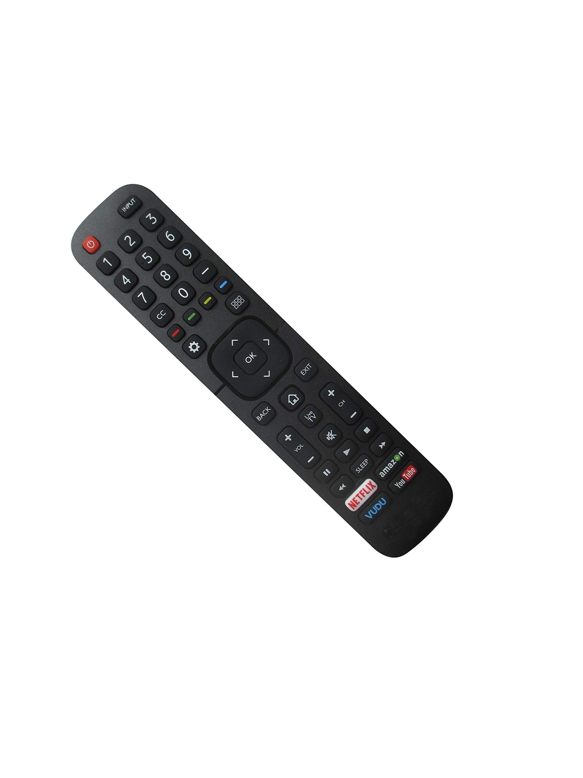 HCDZ Replacement Remote Control for Hisense 32H5500F 32H5590F 40H5500F 40H5590F 43H6530F 43H6580F 43H6550F 43H6500F 43H6570F HDR UHD 4K Smart LED HDTV TV