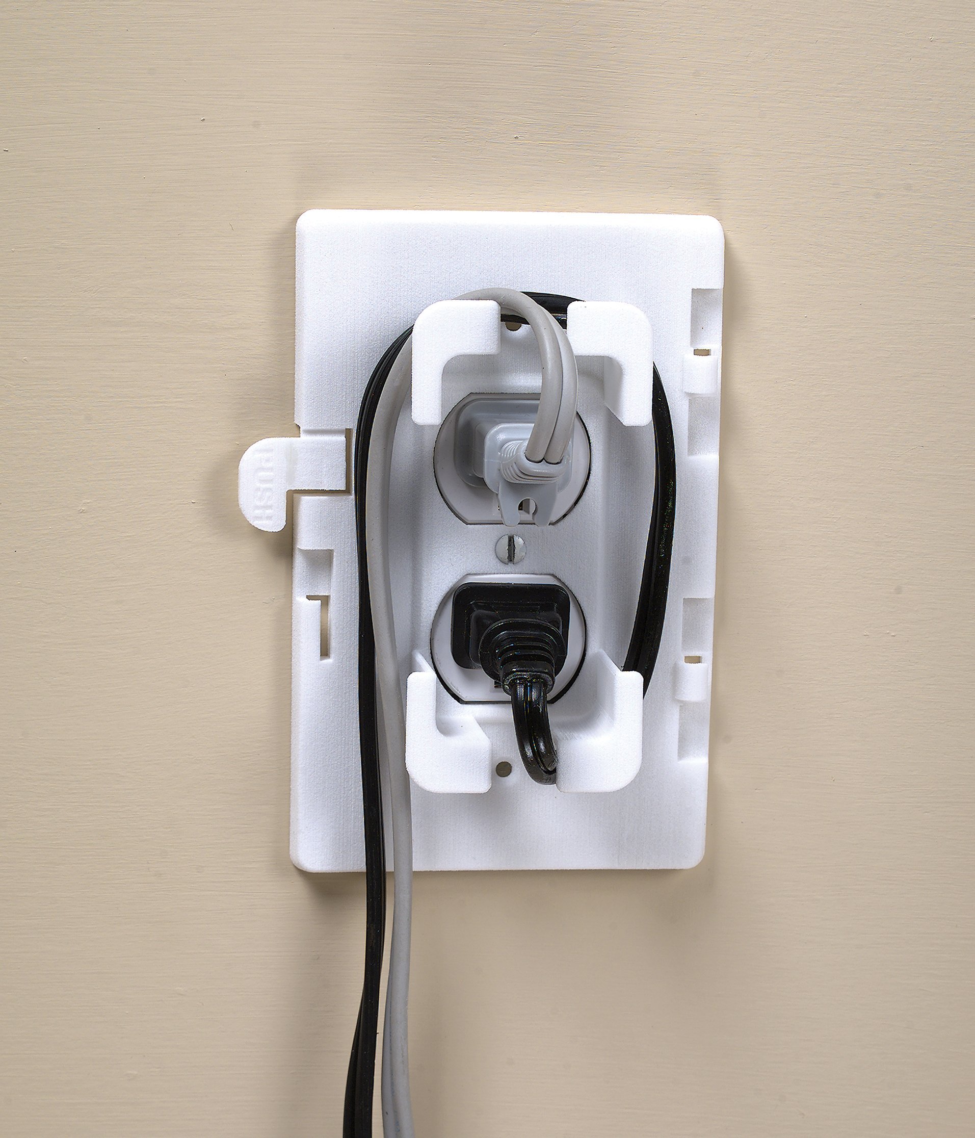 KidCo Outlet Plug Cover S211, White, Baby Safety Electrical Outlet Cover Box Childproof Large Plug Cover for Babyproofing Outlets Easy to Install & Use