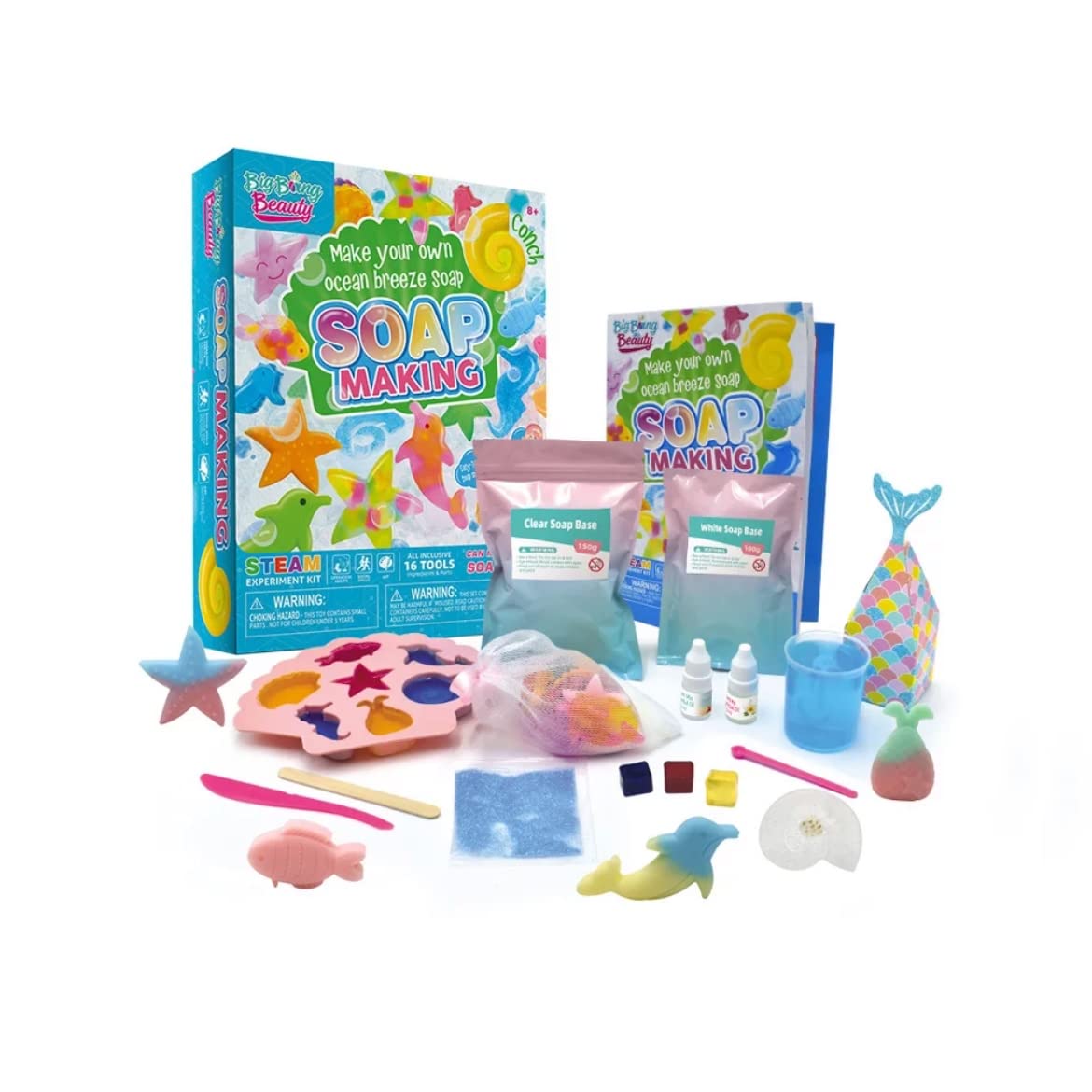 BIG BANG BEAUTY | Make Your Own Soap Science Kit for Kids | DIY | Craft Project | STEAM Project | Birthday Gift Childrens Science Projects | Kids Kitchen Science | Ages 8+