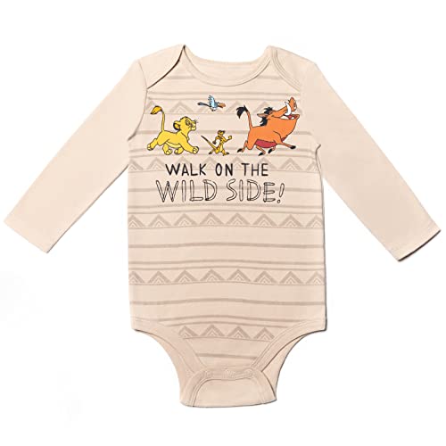 Disney Lion King Infant Baby Boys 5 Pack Bodysuits 3-6 Months