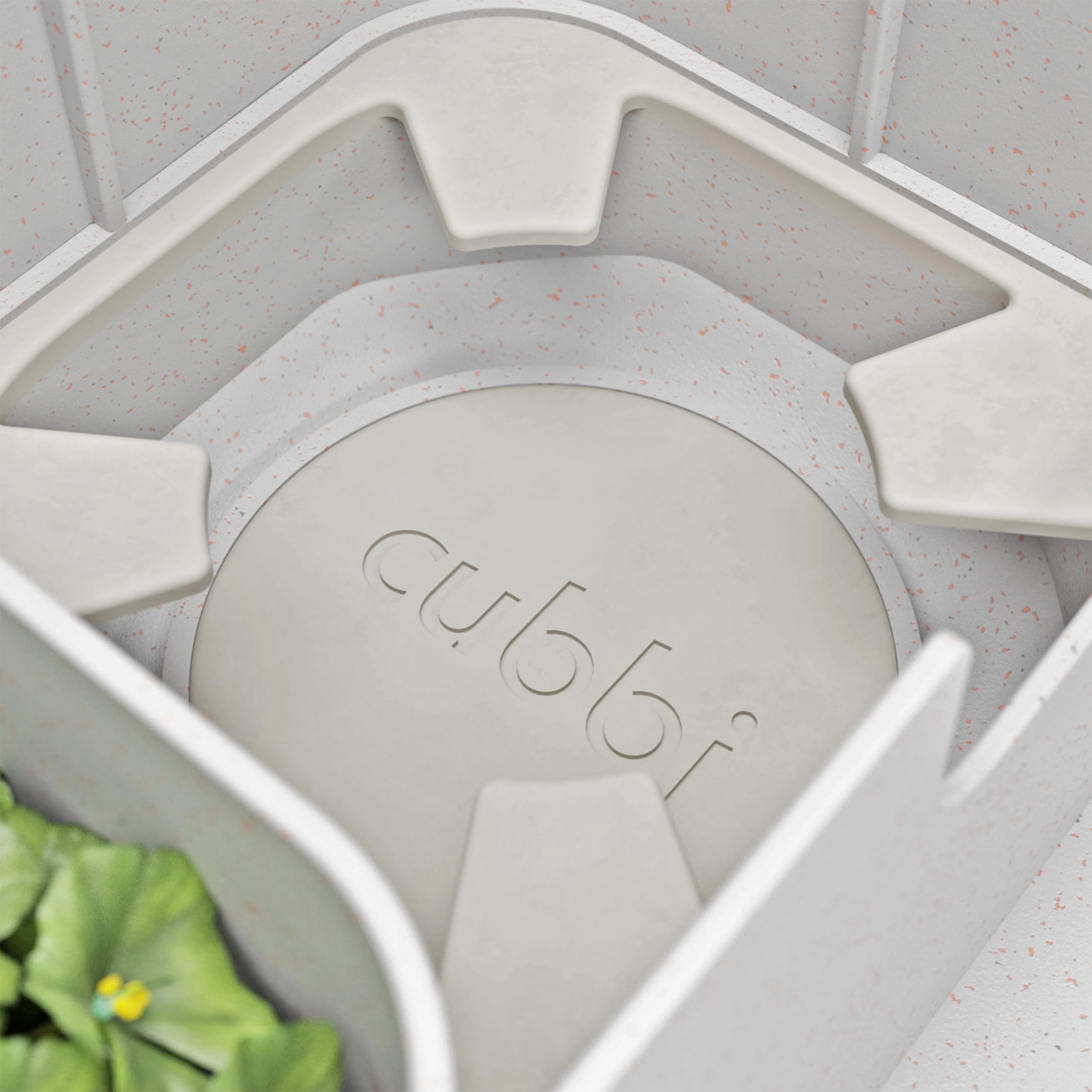 Cubbi - Airtight Box with Tray - Silicone Seals - 100% Air-Tight Storage Box with Accessories – White