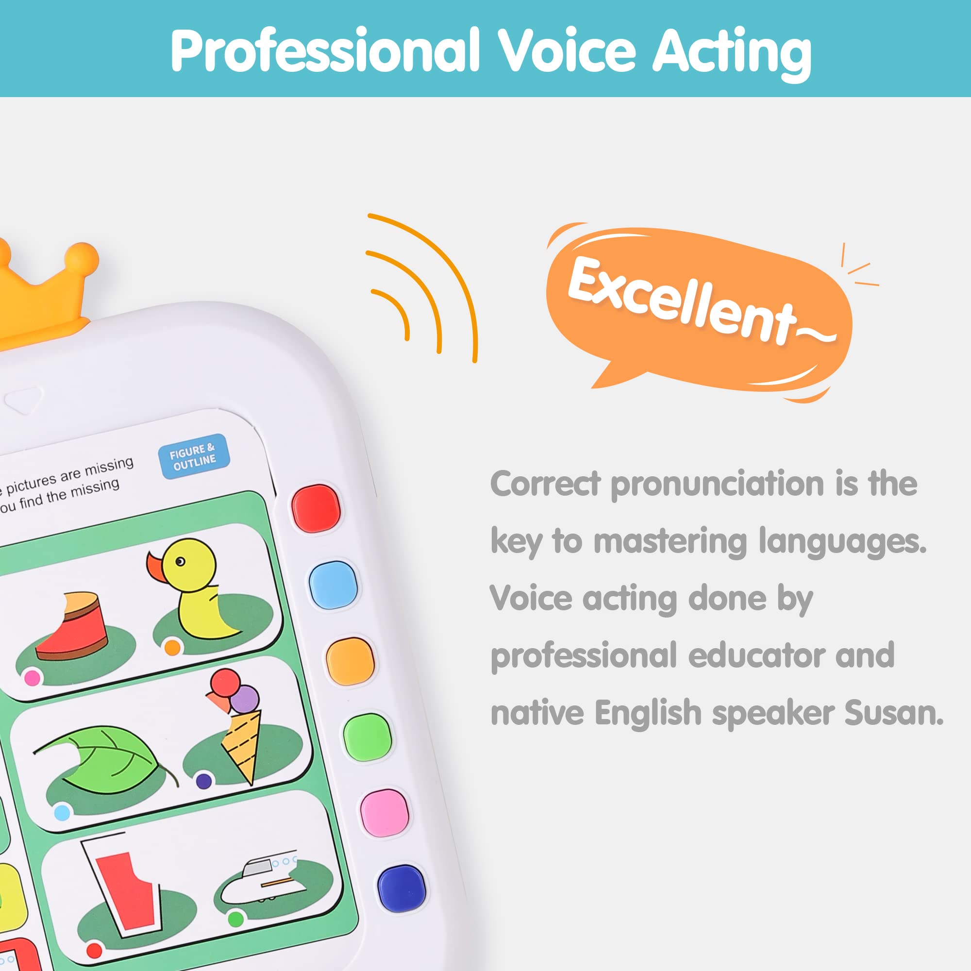 iPlay, iLearn Kids Electronic Interactive Learning Educational Toy, Preschool Learning for Kindergarten Homeschool Classroom Elementary School, Logic Thinking Cards for 4 5 6 7 8 Year Old Boys Girls