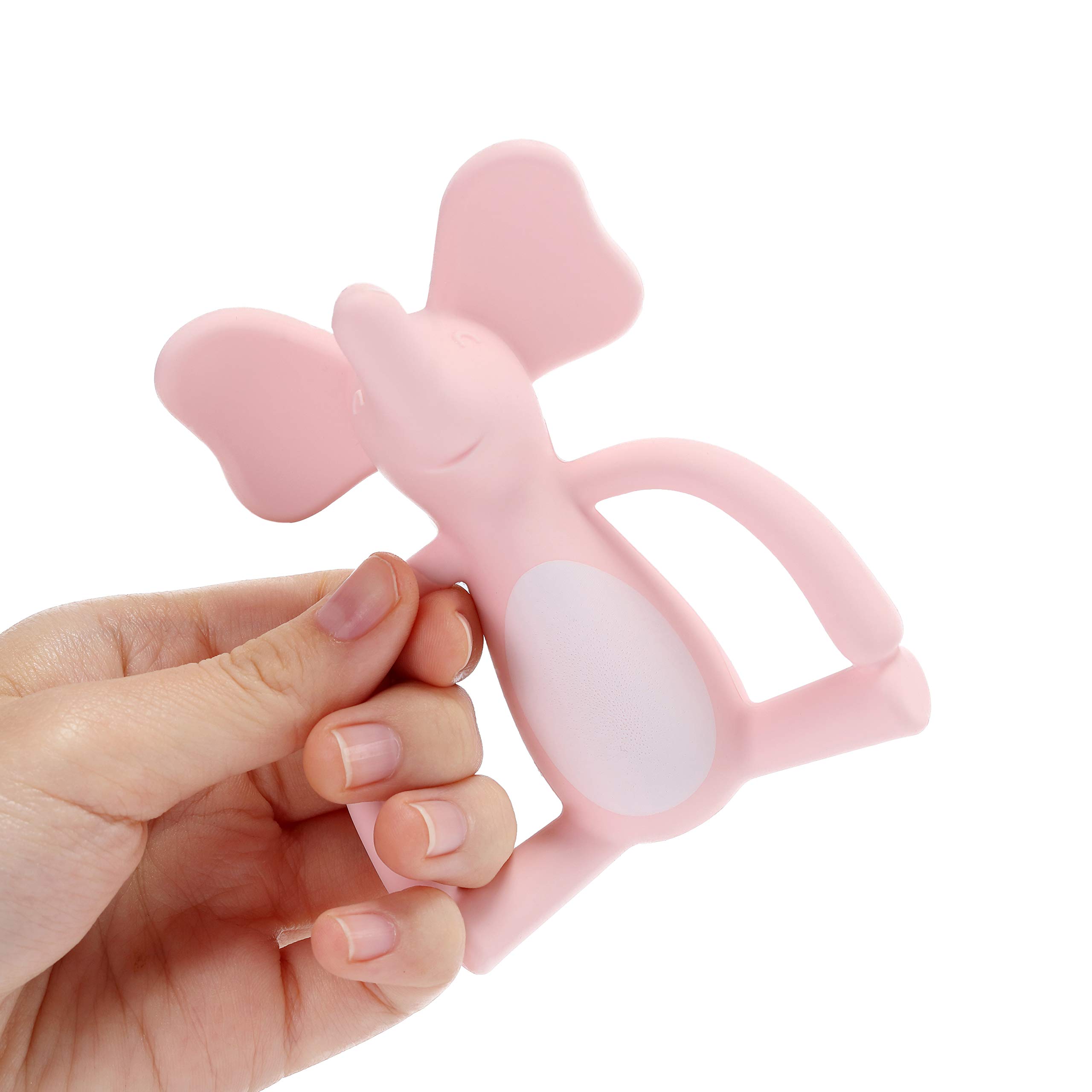 Baby Teether, Food Grade Silicone Baby Teething Toy, Infant teether chew Toy, Natural Organic, BPA Free, Multi-Texture Design Mushroom Teether, for Toddlers
