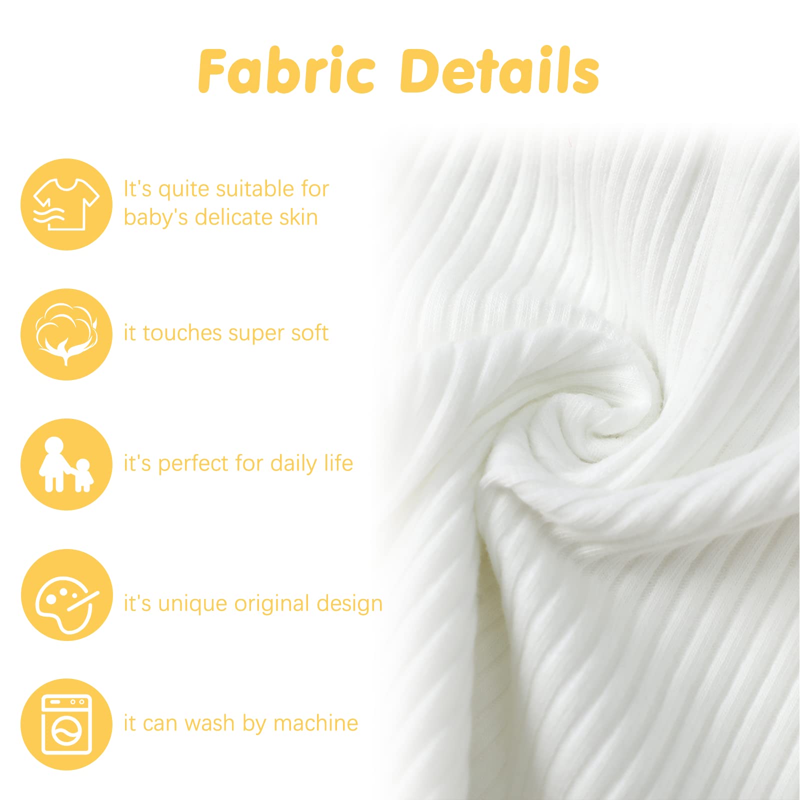 Baby Girl Clothes Newborn Fall Winter Rompers Lace Ruffle Sleeveless One-Pieces Buttons Jumpsuits Bodysuit Outfits Set White 3-6M