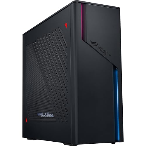 ASUS ROG Gaming Desktop PC, Small Form Factor (Intel i7-13700F 16-Core, GeForce RTX 4070 12GB, 32GB DDR5 RAM, 2x2TB PCIe SSD NVMe SSD (4TB), WiFi 6E, Bluetooth 5.3, Win 11 Home) w/Dockztorm Hub