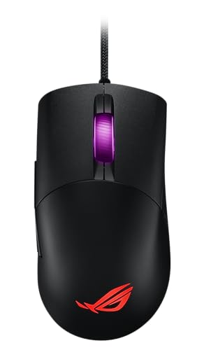 ASUS ROG Keris Lightweight FPS Optical Gaming Mouse with ROG Paracord Soft Cable, Specially-Tuned ROG 16,000 dpi Sensor, Exclusive Push-fit Switch Socket Design, PBT L/R Keys