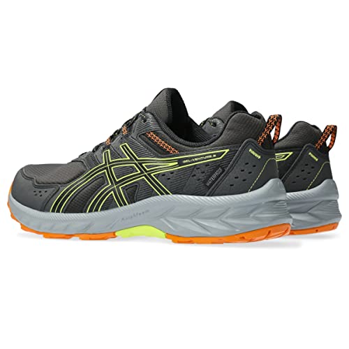 ASICS Men's GEL-VENTURE 9 WATERPROOF Running Shoes, 11.5, GRAPHITE GREY/NEON LIME