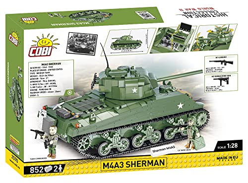 COBI Historical Collection World War II M4A3 Sherman Tank