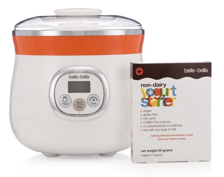 Automatic Yogurt Maker with Free Bonus | Includes one five gram non-dairy yogurt starter | Will make vegan yogurt, Greek yogurt, non-dairy yogurt, plant base yogurt, and dairy yogurt