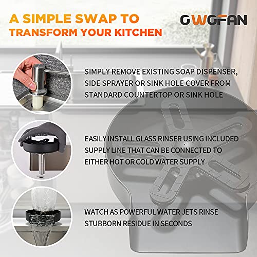 Cup Washer for Sink Glass Washer Cup Rinser for Sink