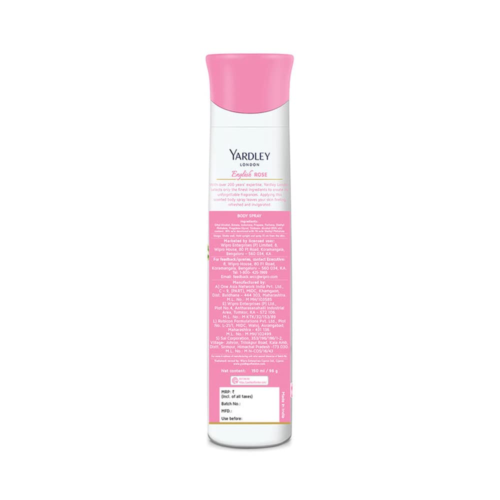 Yardley London Referishing Body Spray Jasmine 150ml