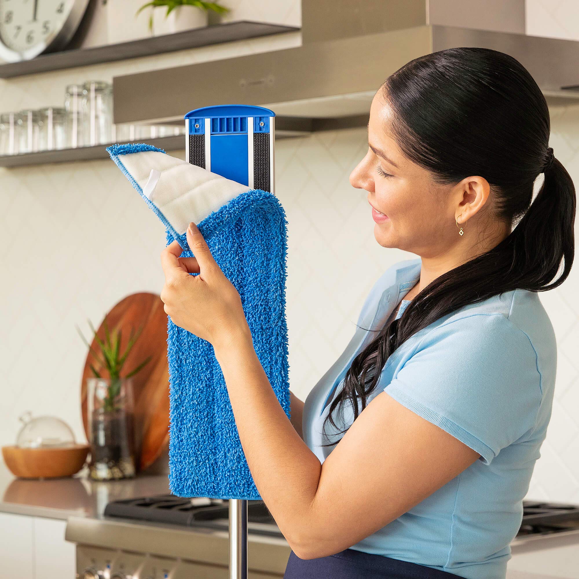 Bulk 18" Absorbent Microfiber Wet Mop Pad | Wholesale Professional Microfiber Mop Pad Refills | Case Quantity (72 Count)