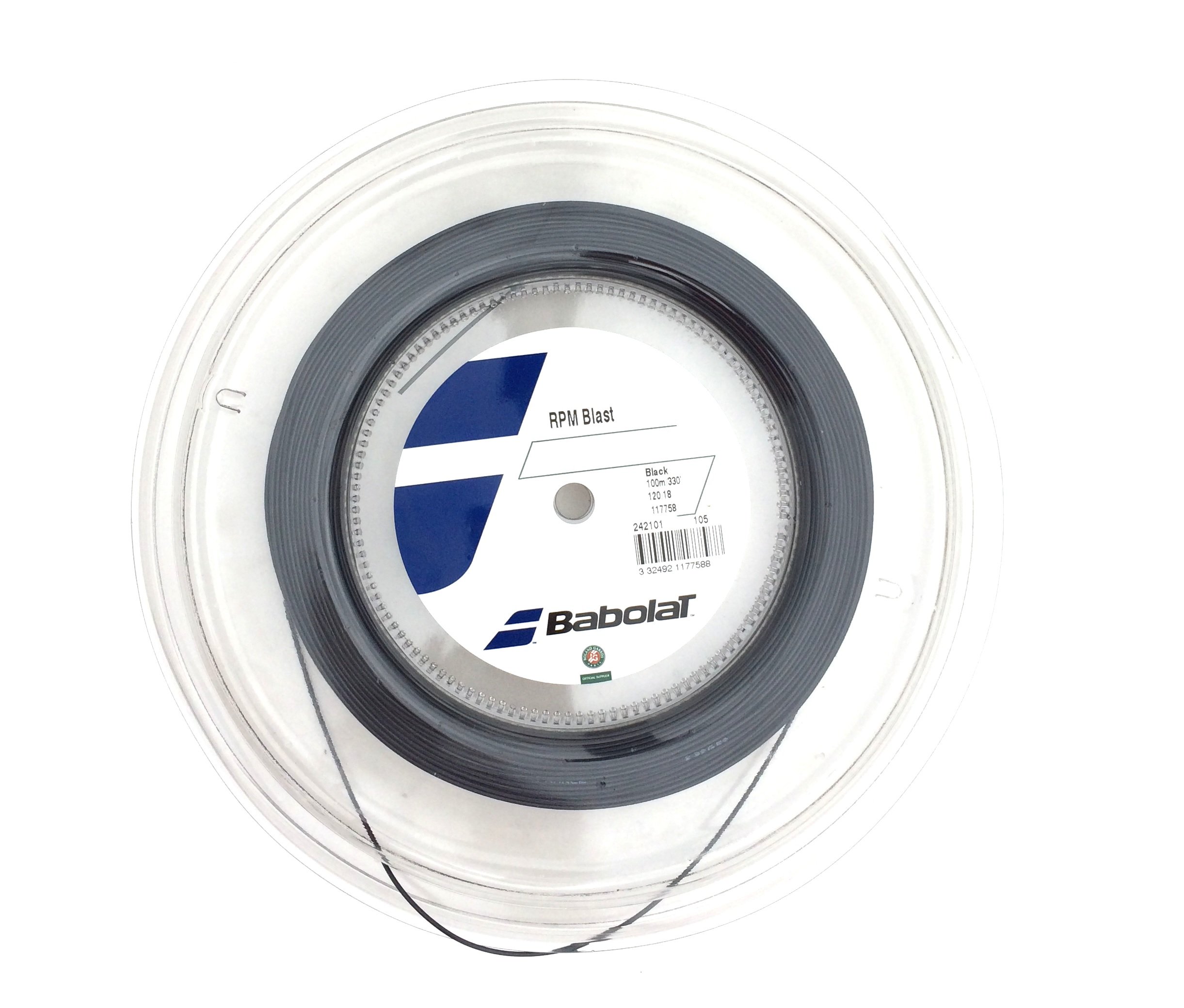Babolat RPM Blast (16-1.30mm) Tennis String Half Reel (Black)