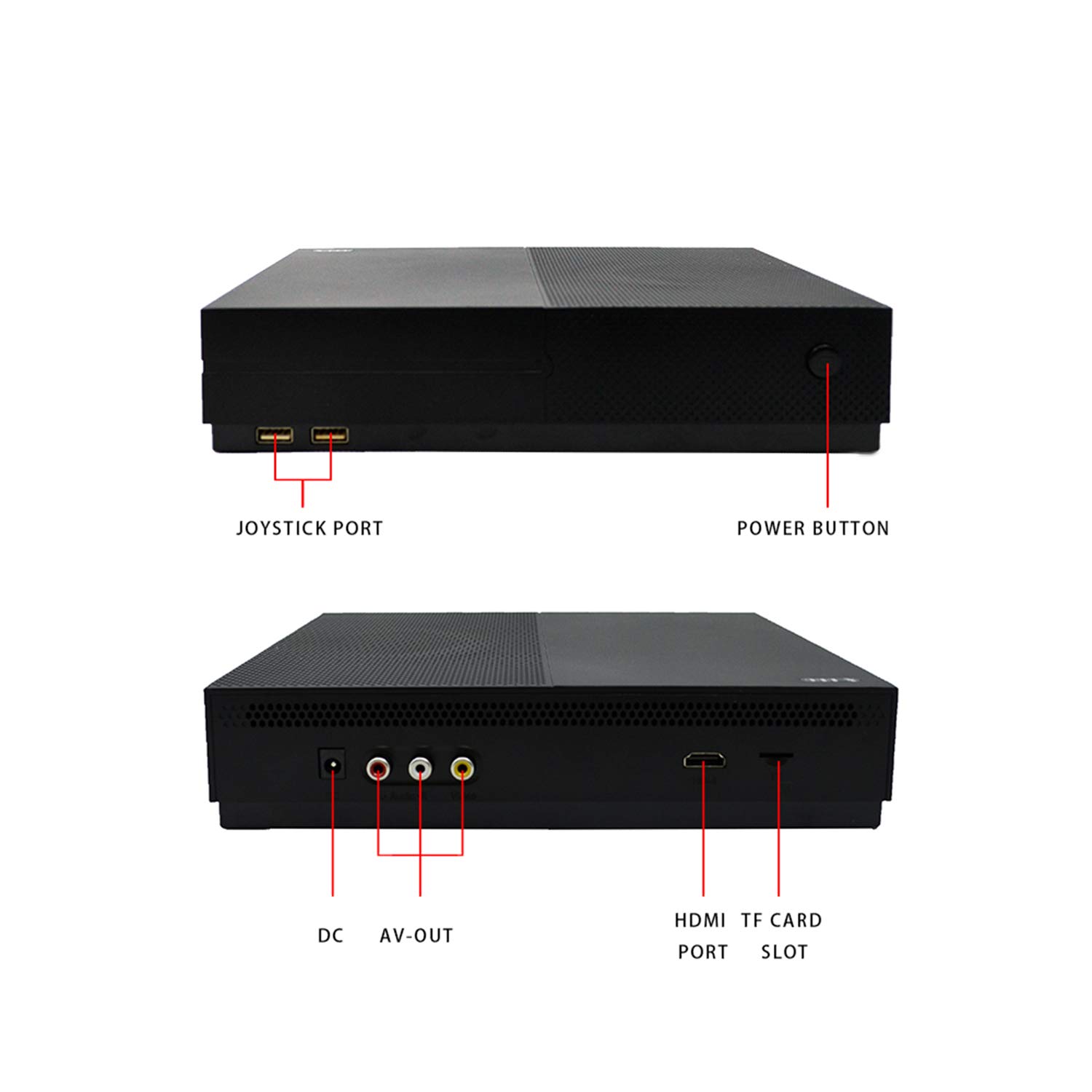 Haihuang Retro Game Console,4K HDMI Screen Pre-Installed 800 Classic Games,Video Game Console Game Speed FPS 1:1 Output with 2PCS Joystick