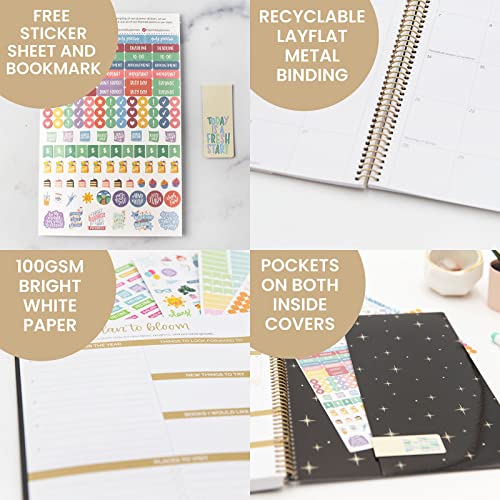bloom daily planners 2023-2024 (8.5" x 11") Academic Year Day Planner (July 2023 - July 2024) - Weekly/Monthly Dated Agenda Organizer with Tabs - Zodiac