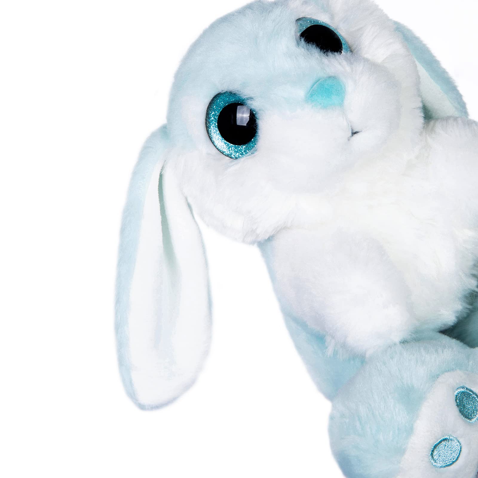 My OLi 8.5" Plush Bunny Stuffed Rabbit Floppy Ear Sitting Bunny Stuffed Animal Gray Plush Toy Gifts for Babies Kids Boys Girls