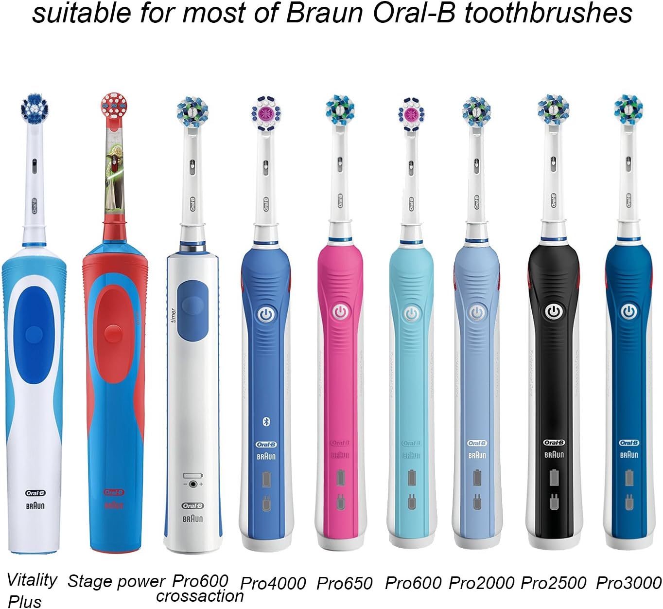 Nincha Portable Replacement Plastic Electric Toothbrush Travel Case for Oral-B Pro Series