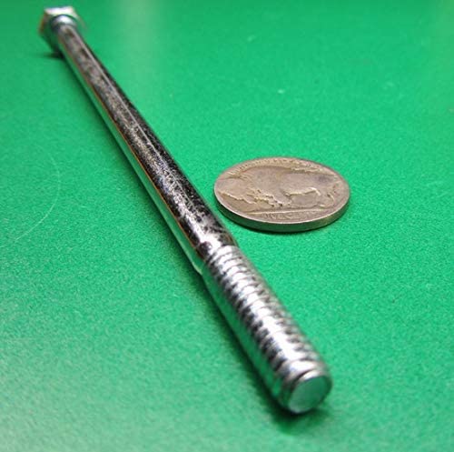 Grade 5 Zinc Steel Hex Bolts RH PT 1/4"-20 x 5.00" Length 50 pcs