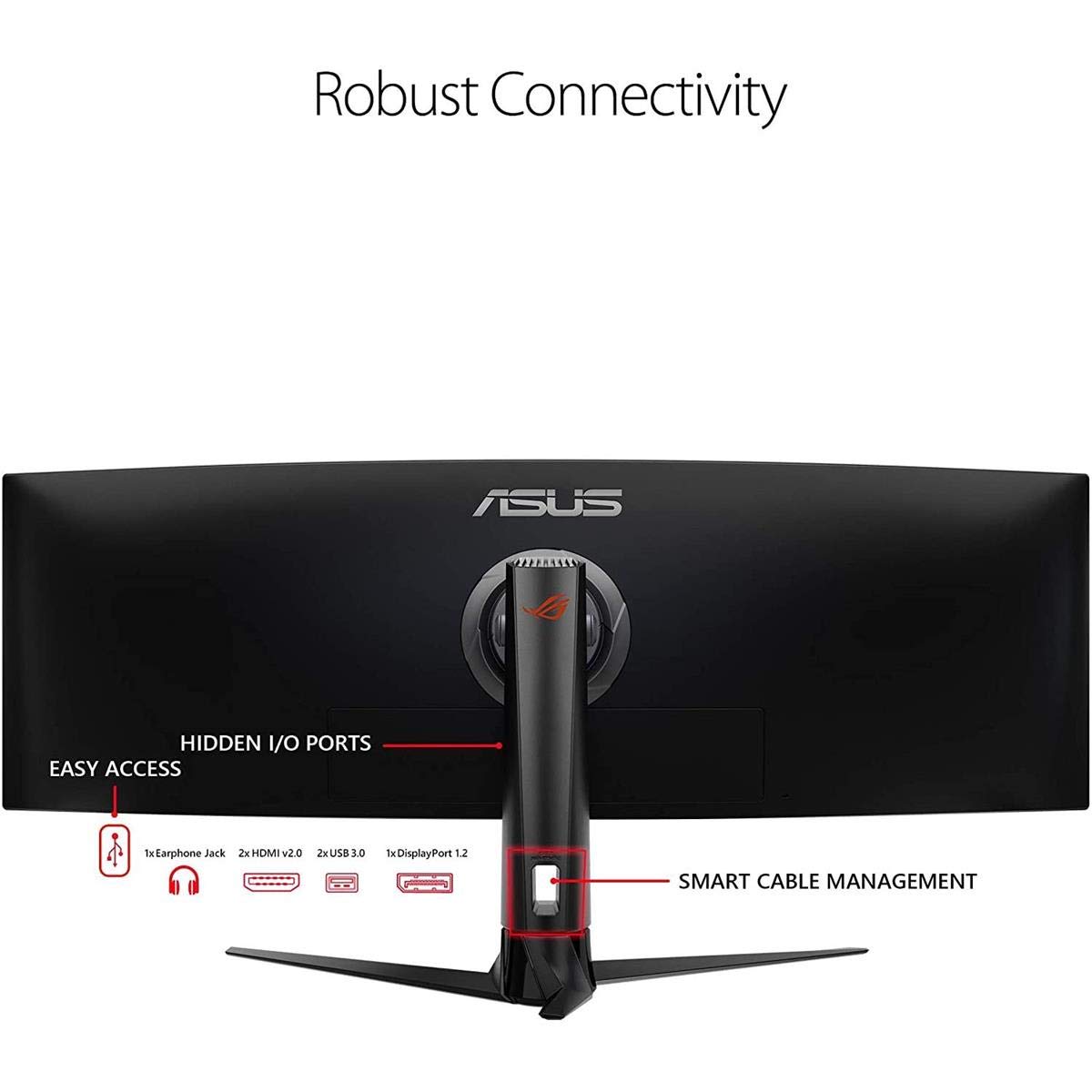 Asus ROG Strix XG49VQ 49” Curved Gaming FreeSync Monitor 144Hz Dual Full HD HDR Eye Care with DP HDMI Black