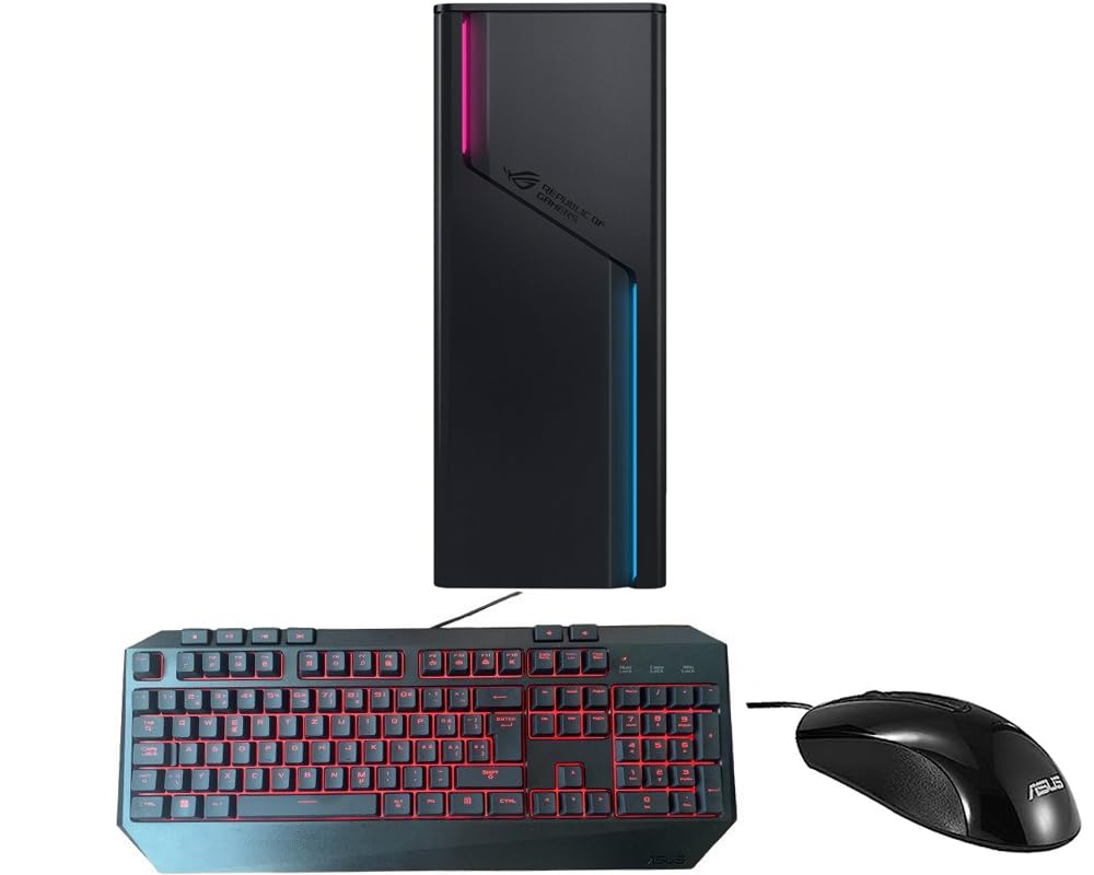 ASUS ROG G22 SFF Gaming Desktop PC (Intel i7-13700F 16-Core, GeForce RTX 3060 Ti 8GB GDDR6, 32GB DDR5 4800MHz RAM, 1TB PCIe SSD, RGB KYB, WiFi 6, 3 Display Port, Win 11Pro) w/Dockztorm Dock