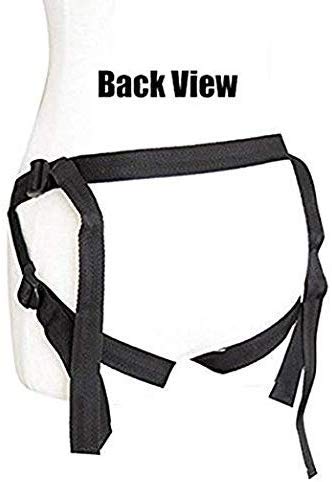 Black Adjustable Belt Harness Pants Strapless Underpants for Men Women Couples Unisex Briefs