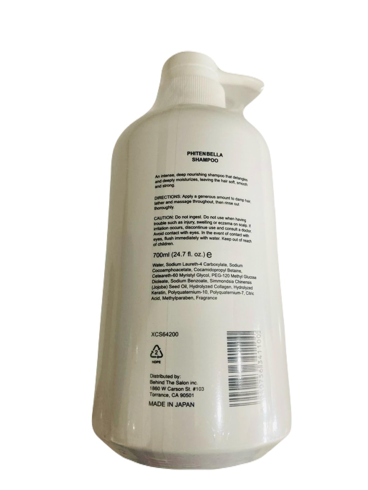 Yuko Phitenbella Shampoo 24.7 Fluid Ounce