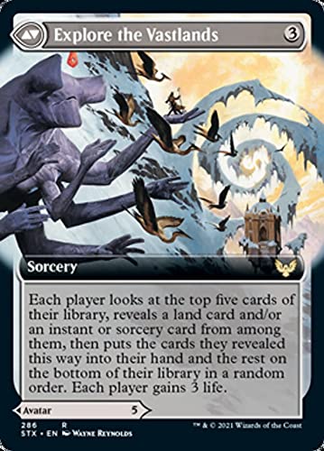 Magic: the Gathering - Wandering Archaic // Explore The Vastlands (286) - Extended Art - Strixhaven: School of Mages