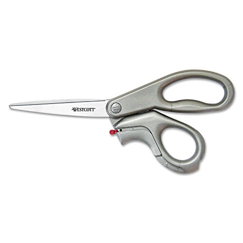 Westcott 13227 Ez-Open Scissors And Box Cutters, 8-Inch Long, Grey